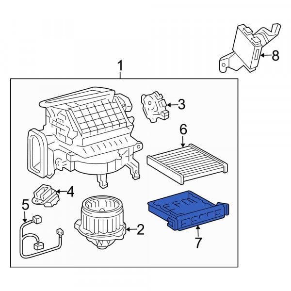 Lexus OE 8889906020 - Cabin Air Filter Cover