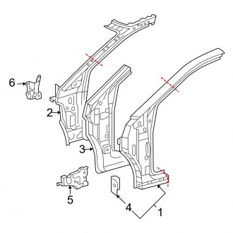 2006 Lexus RX400h OEM Chassis Frames & Body Parts — CARiD.com