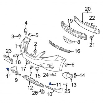 Lexus RX450h OEM Bumpers | Genuine Front & Rear Bumpers — CARiD.com