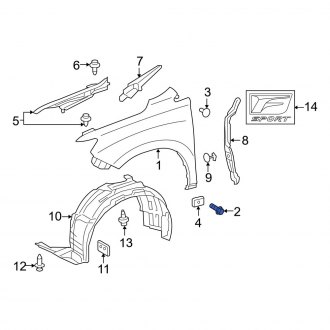 Lexus CT200h OEM Fenders | Factory Front & Rear Fenders — CARiD.com