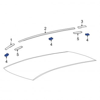 2012 Lexus RX OEM Roofs & Parts - Panels, Drip Rails | CARiD