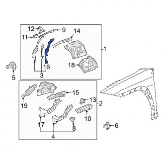 Lexus UX OEM Fenders | Factory Front & Rear Fenders — CARiD.com