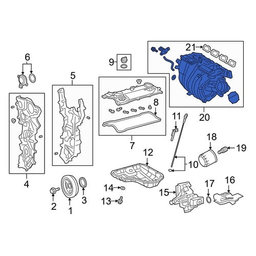 Lexus OE 17120F2010 - Engine Intake Manifold