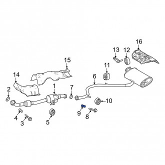 Lexus OEM Exhaust Parts | Systems, Tips, Pipes, Manifolds — CARiD.com