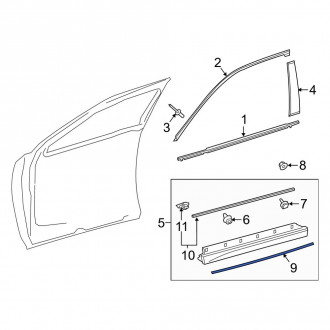 Lexus UX200 Door Seals & Weatherstripping – CARiD.com