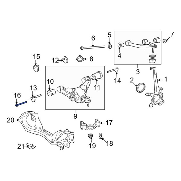 Lexus OE 9011918006 - Alignment Camber Adjusting Eccentric Bolt