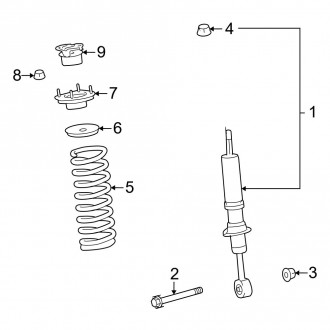 2008 Lexus LX570 OEM Suspension Parts - Shocks, Struts | CARiD