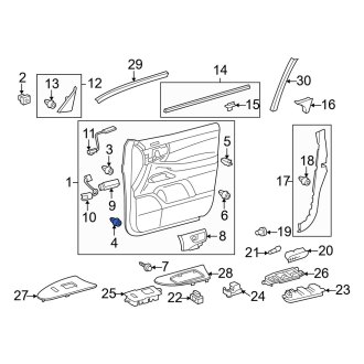 Lexus UX250h Roof Hardware | Clips, Screws — CARiD.com