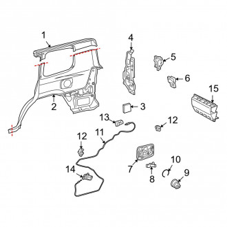 2009 Lexus LX570 OEM Quarter Panels & Parts — CARiD.com