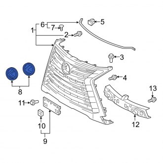 Lexus LX570 Replacement Grilles | Moldings, Brackets - CARiD.com
