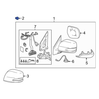Lexus OEM Mirrors | Factory Towing & Side View Mirrors — CARiD.com