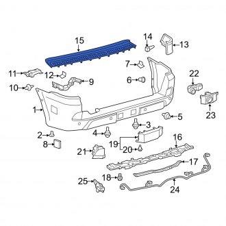Lexus LX570 Replacement Rear Bumpers | Covers, Chrome – CARiD.com