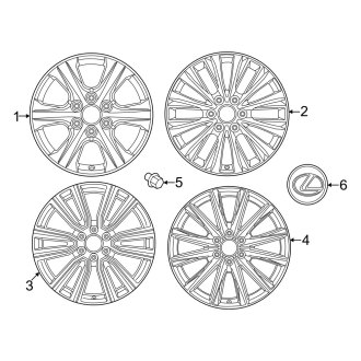 2024 Lexus LX OEM Wheels - Original Steel & Alloy Wheels | CARiD