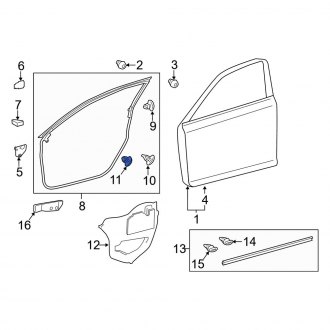 Lexus CT200h OEM Doors & Parts - Shells, Panels, Armrests | CARiD