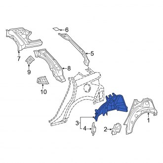 Lexus CT200h Inner Fenders | Wells, Liners, Shields — CARiD.com