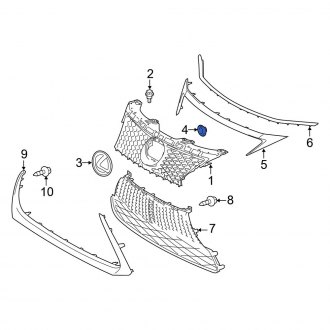 Lexus GX Grille Brackets & Hardware — CARiD.com