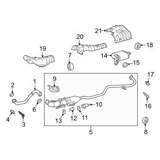 Lexus IS250 OEM Exhaust Parts - Systems, Tips, Pipes | CARiD