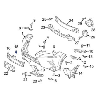 Lexus ES300h Grille Brackets & Hardware — CARiD.com