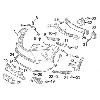 Lexus IS500 OEM Bumpers | Genuine Front & Rear Bumpers — CARiD.com