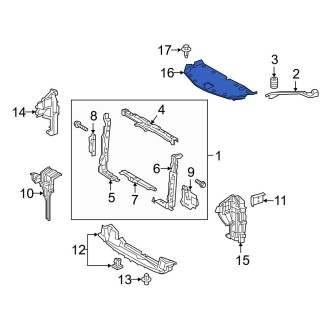 Lexus NX300 Radiator Support Covers — CARiD.com