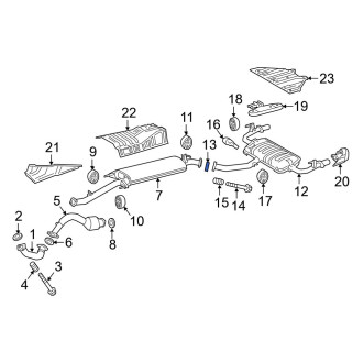 Lexus IS250 OEM Exhaust Parts | Systems, Tips, Pipes — CARiD.com