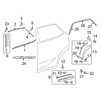 Lexus NX300 OEM Doors & Parts | Shells, Panels, Armrests — CARiD.com