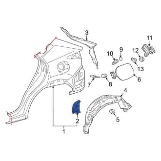 Lexus OEM Quarter Panels & Parts | Rear & Front — CARiD.com