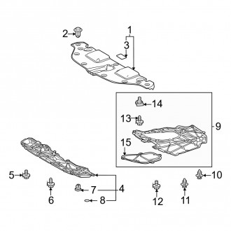 2023 Lexus NX Radiator Support Covers — CARiD.com