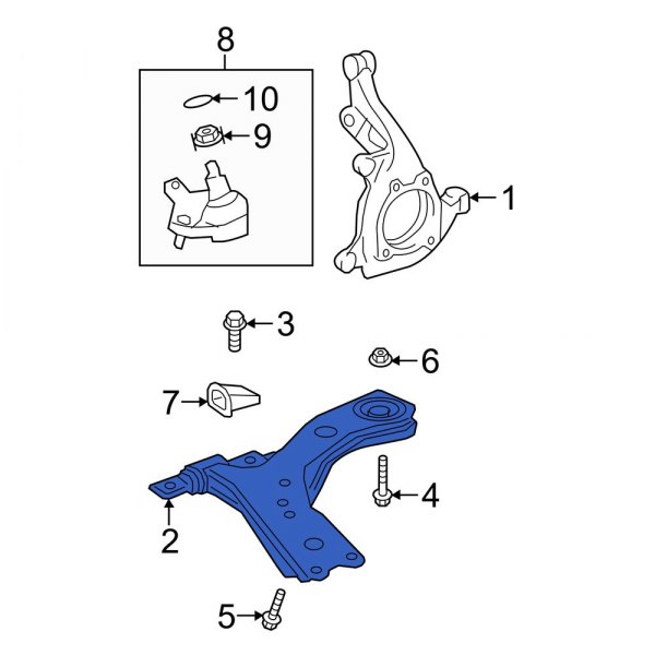 Lexus OE 4806942070 - Front Left Suspension Control Arm