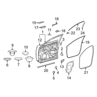 2025 Lexus NX250 Interior Door Panels & Armrests | CARiD