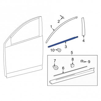 Lexus NX350h Door Moldings | Side, Edge, Belt – CARiD.com