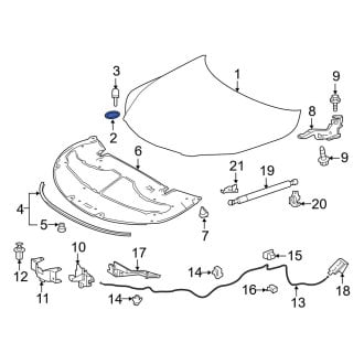 Lexus GX Hood Weatherstripping Seals | CARiD