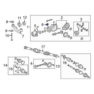Lexus NX350 OEM Driveline & Axle Parts - Hubs, CV-Joints | CARiD