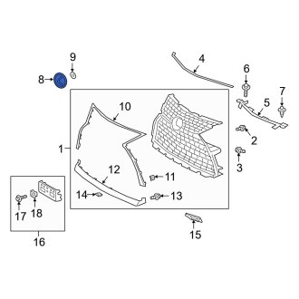 Lexus ES350 OEM Grilles | Factory Billet & Mesh Grilles — CARiD.com
