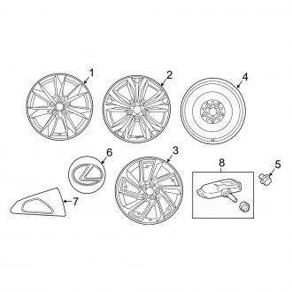 2019 Lexus RX OEM Wheels & Tires | CARiD