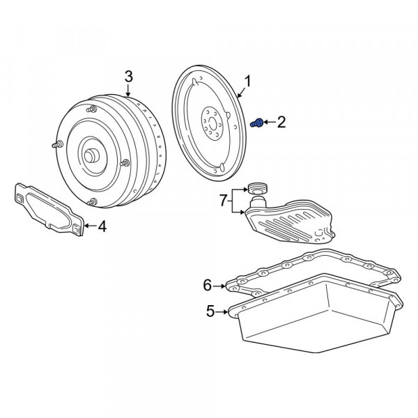Lincoln OE F1AZ6379A - Automatic Transmission Flexplate Bolt