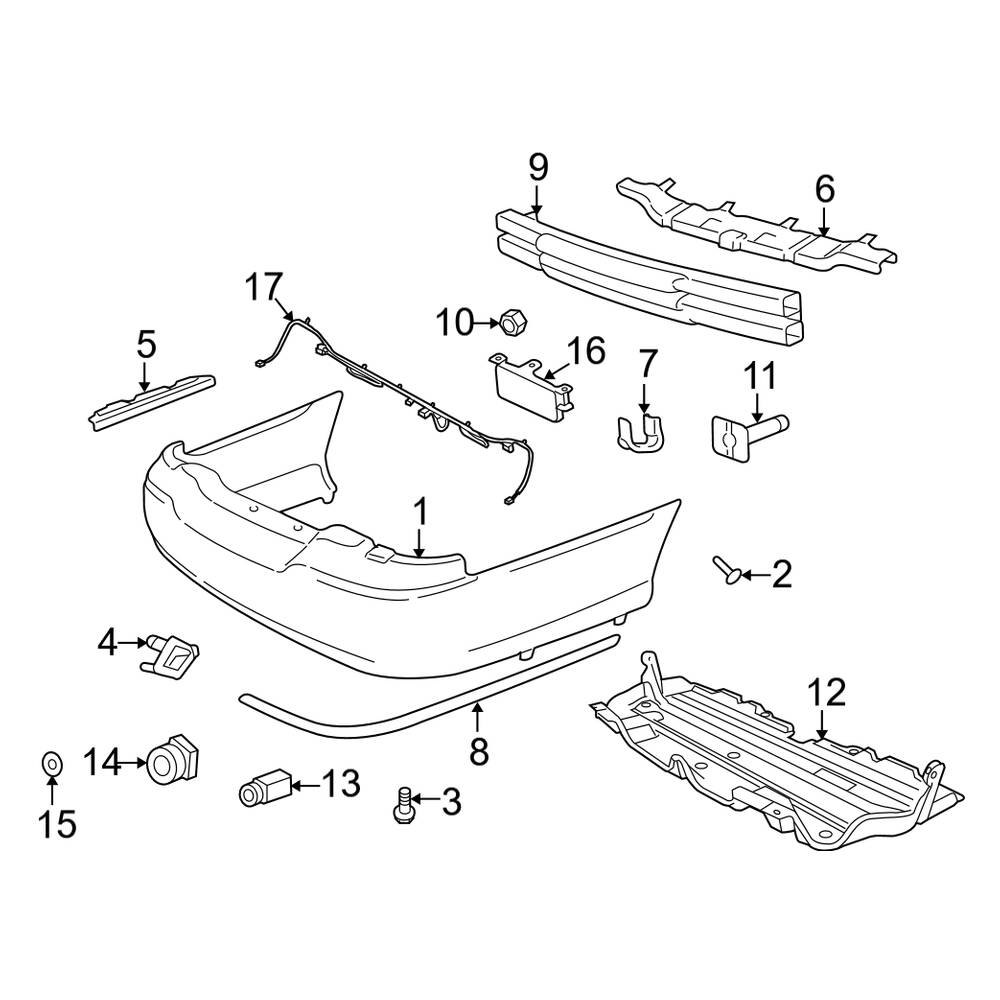 2004 Lincoln Town Car Replacement Front Bumpers Components CARiD