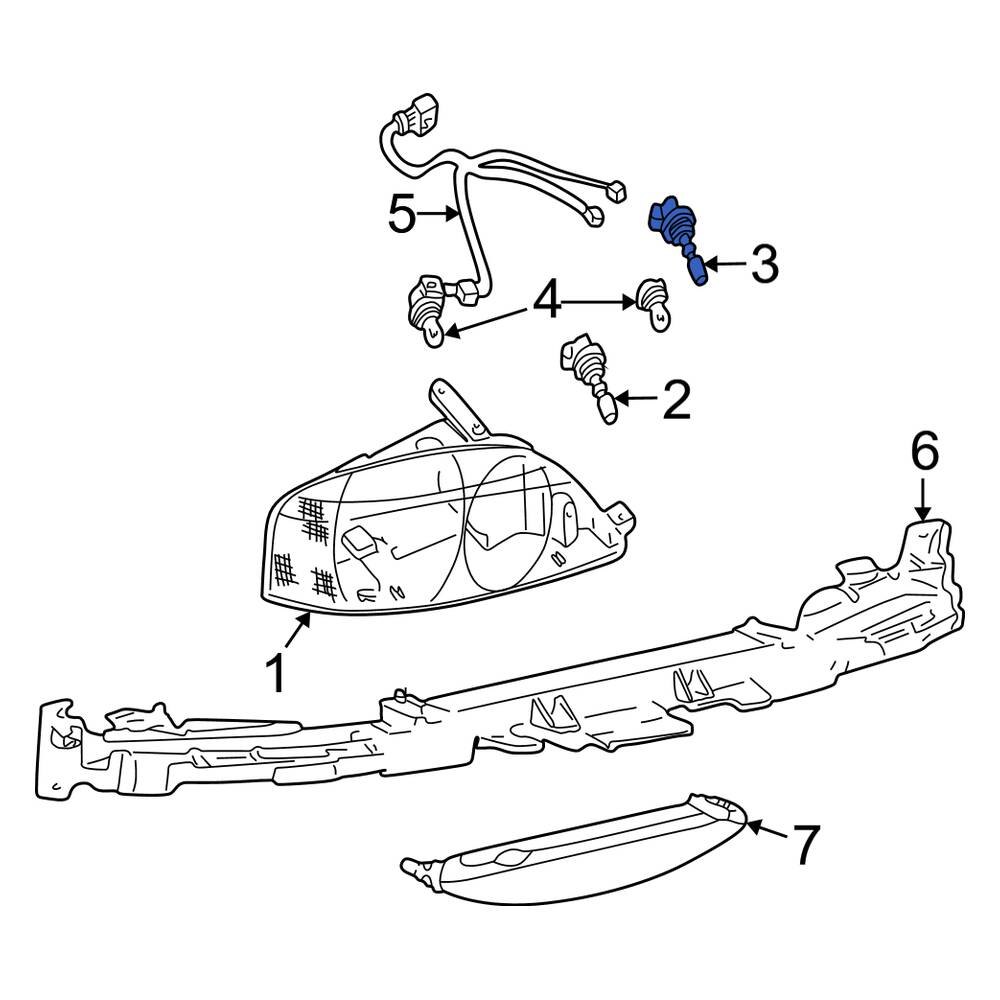Lincoln OE 9N7Z13N021A - Front Headlight Bulb