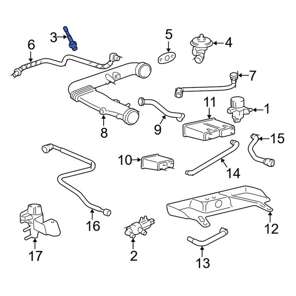 Lincoln OE GU2Z9G444A - Rear Oxygen Sensor