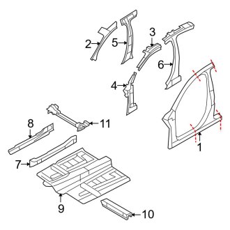2013 Lincoln MKS Replacement Rocker Panels – CARiD.com