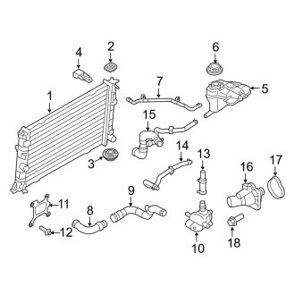 2011 Lincoln MKZ OEM Engine Cooling Parts - Radiators | CARiD