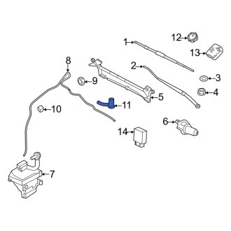 Lincoln MKZ OEM Wiper Blade & Washer Parts | Motors, Arms — CARiD.com