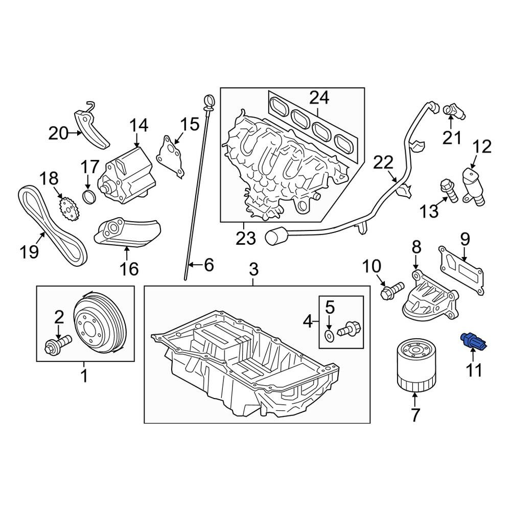 Lincoln OE BE8Z9278A - Engine Oil Pressure Switch