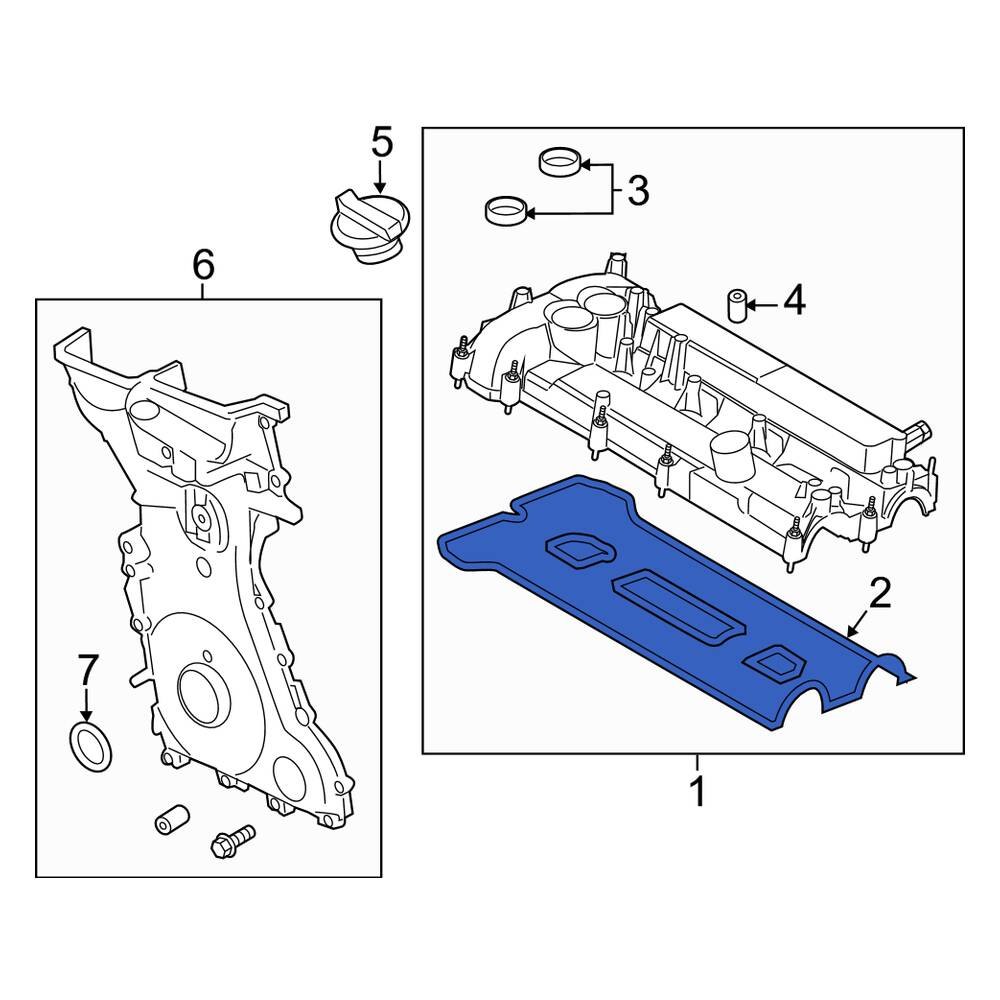 Lincoln OE BB5Z6584A - Engine Valve Cover Gasket