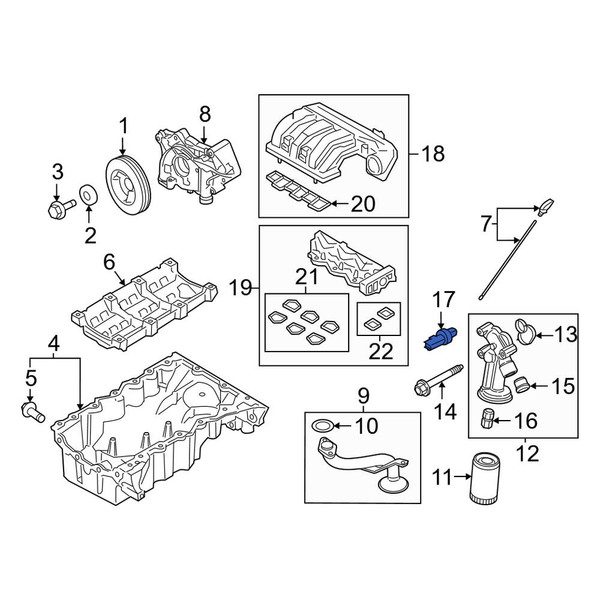Lincoln OE GC3Z9278B - Engine Oil Pressure Switch