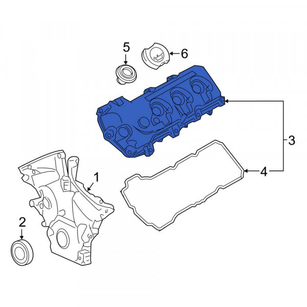 Lincoln OE FG1Z6582E - Left Engine Valve Cover