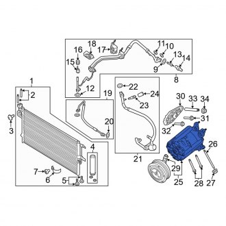 Lincoln MKC OEM A/C & Heating Parts - Systems, Compressors | CARiD