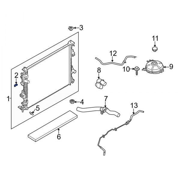 Lincoln OE W520802S439 - Radiator Mount Nut