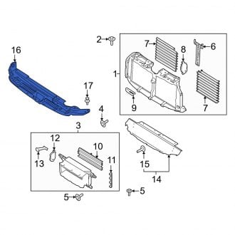 Lincoln Navigator Radiator Support Covers | CARiD
