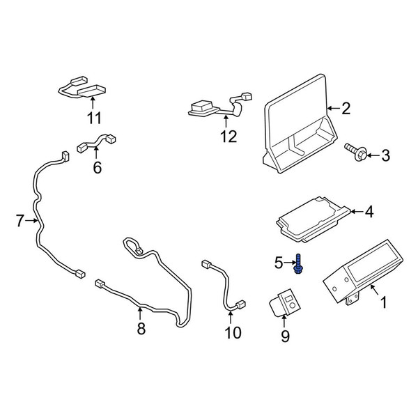 Lincoln OE W704875S439 - GPS Navigation Control Module Screw